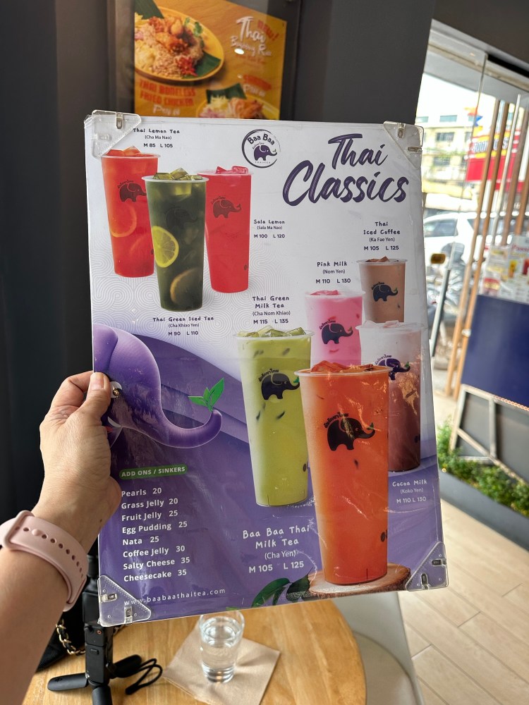 Going baa baa over Thai Bagoong Rice & Thai Milk Tea – Pigoutmanila