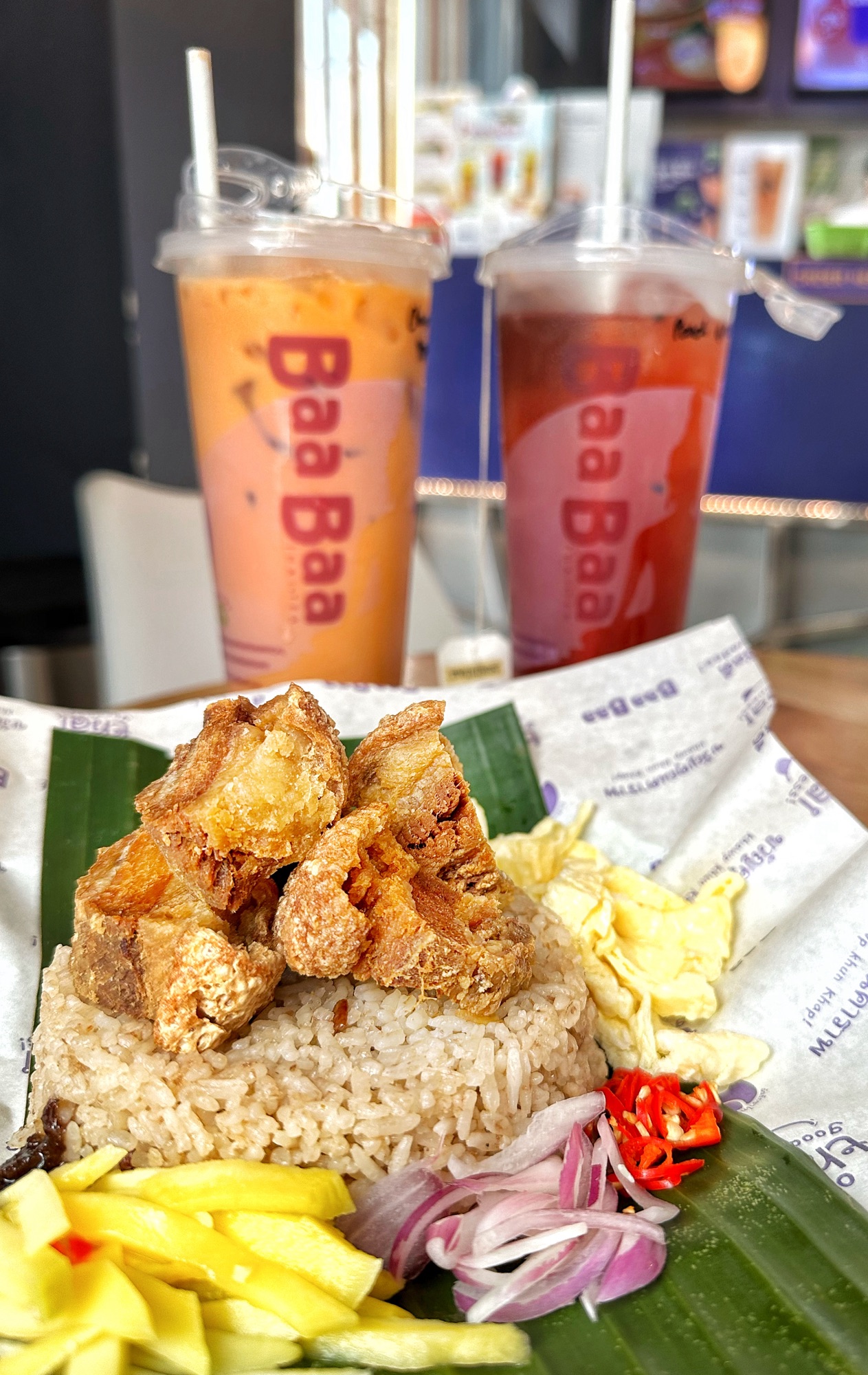 Going baa baa over Thai Bagoong Rice & Thai Milk Tea – Pigoutmanila